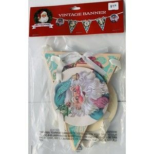 Mr. Christmas | Holiday | Mr Christmas Banner Joy Pink Turquoise Teal ...